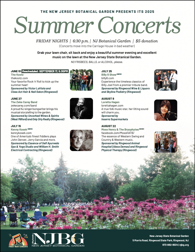 Concerts | New Jersey Botanical Garden